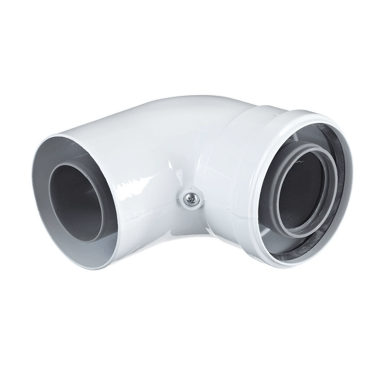 Baxi/Main Multifit 60/100 93 Degree Flue Bend — Heating Parts ...